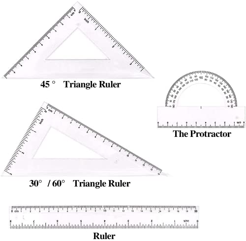 CFTfabMS 15Pcs Geometric Stencils Drawing Templates,Drawing Stencils Drafting Tools with Geometry Set,Circle,Curve Shape Stencils Drafting Tools with Case for Drawing,Design