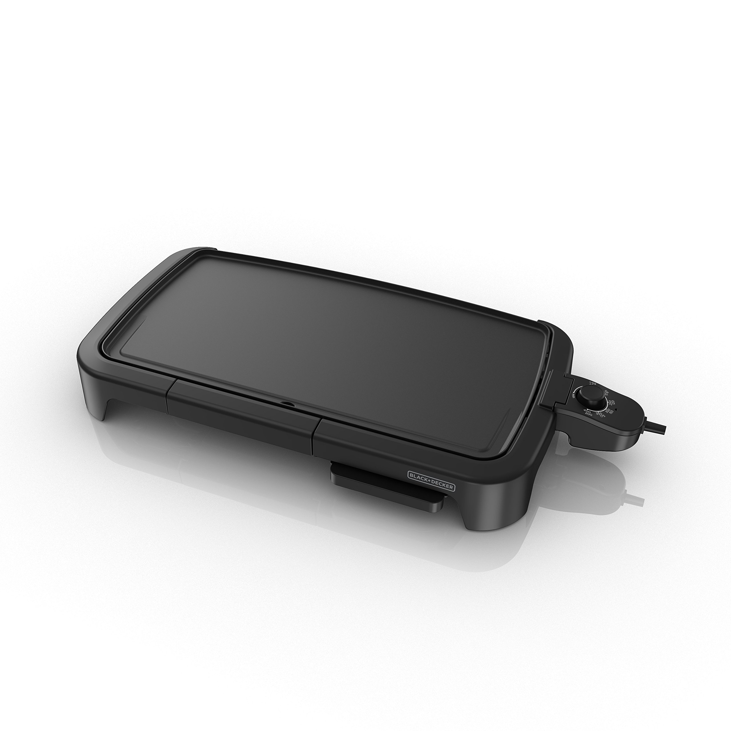 BLACK+DECKER Family-Sized Electric Griddle with Warming Tray & Drip Tray, GD2051B & Black & Decker SK1215BC Family Sized Electric Skillet, Black