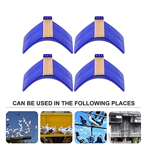 balacoo 4pcs Dove Rest Stand Lightweight Pigeons Bird Perches Plastic Wood Roost Bird Dwelling Support Cage Accessories for Dove Pigeon and Other Birds