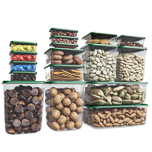 Sweedor 34 PCS Variety Sizes Shapes Food Storage Containers with Lids Airtight Easy to Clean,For Travel & Organization, Dishwasher Safe