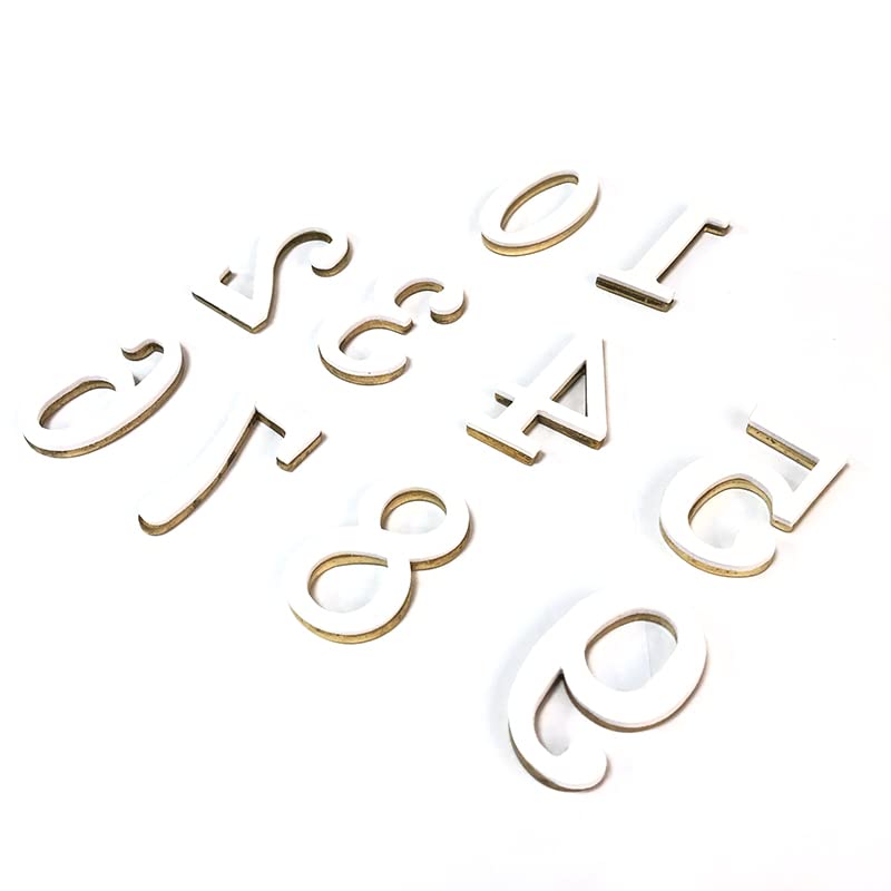 1Pcs Mailbox Numbers 2 Inch Brass House Numbers for Outside,Self Adhesive 3D Address Numbers for House, Apartment, Office, Hotel Room, Mailbox Signs,Brass (No.4)