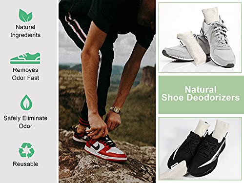 12 Pack Bamboo Charcoal Shoe Deodorizer Bags,Shoe Odor Eliminator ,Charcoal Air Purifying Bags, Activated Charcoal Odor Absorber for Gym Bag, Car, Pet, Closet