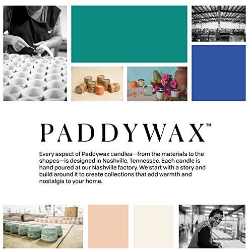 Paddywax Hygge Artisan Hand-Poured Scented Candle, 15-Ounce, Teakwood + Jasmine