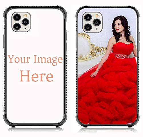 Personalized Custom Phone Case for Apple iPhone 12/12 Pro - Design Your Own Customized Custom Picture Photo Case Make Your Own Case Black