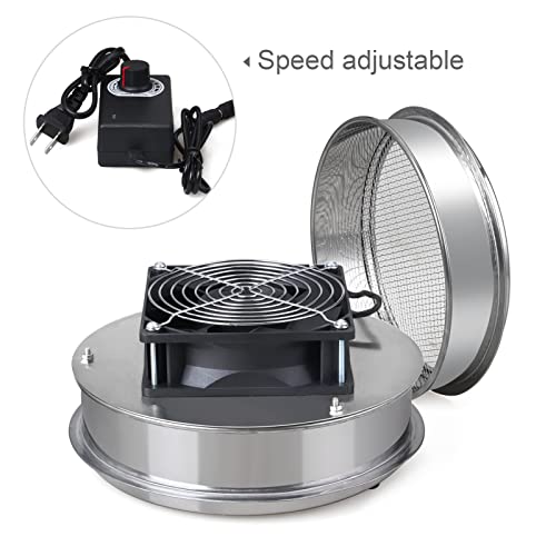 ICZW Coffee Bean Roaster with Coffee Bean Cooler Gas 3.8L Coffee Bean Baker Drum Type Stainless Steel for Home and Commercial Use