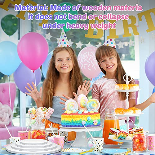 8 Pieces Cake Drums Round Sturdy White Cake Drum with 2 Pieces Satin Cake Ribbon for Heavy or Multi-Tiered Cakes (6, 8, 10, 12 Inch)