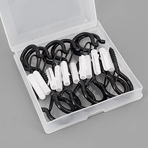 22 PCS Screw in Hooks Outdoor String Lights Safety Screw Hook Ceiling Hooks with Safety Buckle Wall Hangers & Led Lights Hangers for Party and Festival Decorations ging