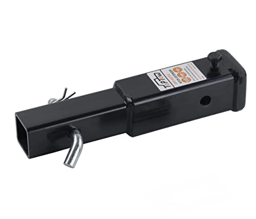 TOPTOW Hitch Extender 8-1/2" Extension Length , Fits for 2 inch Receiver, Anti-Rattle Bolt, with Hitch Pin Kit