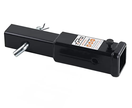 TOPTOW Hitch Extender 8-1/2" Extension Length , Fits for 2 inch Receiver, Anti-Rattle Bolt, with Hitch Pin Kit