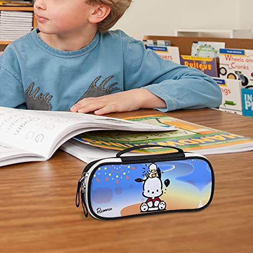 Poch-ac-co Portable pencil bag cosmetic bag large pencil case Makeup brush storage for travel