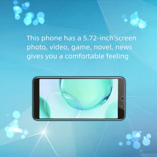 aderroo 1GB RAM 8GB ROM, S18 Android Smartphone,5.72-inch Screen,Front and Rear Cameras,Only Supports Dual SIM Card Frequency Band of 3GWCDMA (850/2100MHZ),Unlocked Cell Phone(Blue)