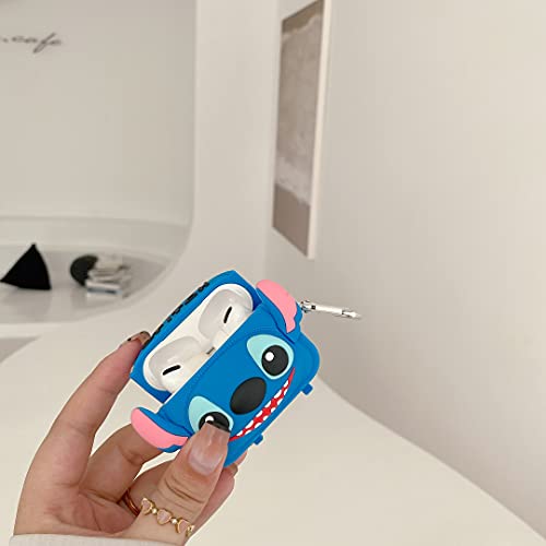 Case for Airpods Pro, Suublg Silicone Airpod Pro Case Protective Charging Covers with 3D Shoulder Bag Backpack Design, with Keychain