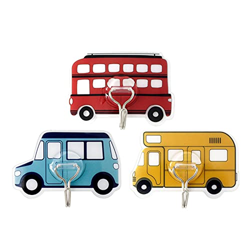 Hanging Hooks | 3 wall hooks for kids room Hooks For Nursery | Decor Coat rack | Towel hook for kids | Hanging hooks for kids | Door hooks for clothes | wall mounted hooks Support up to 4 kg (8.8 lb).