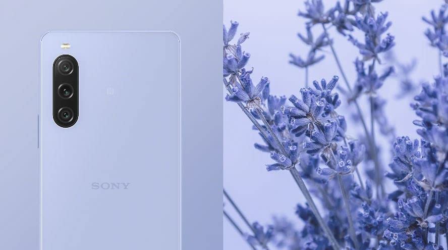 Sony Xperia 10 V XQ-DC72 5G Dual 128GB 8GB RAM Factory Unlocked (GSM Only | No CDMA - not Compatible with Verizon/Sprint) GSM Global Model, Mobile Cell Phone - Lavender