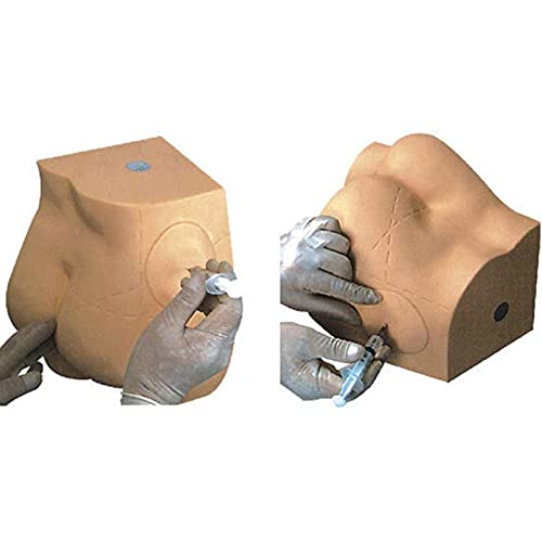 MAYAGU Hip Injection Training Simulator, Buttock Muscle Injection Practice Model For Medical Students Or Nurses Teaching Model, IV Practice Start Kit skin