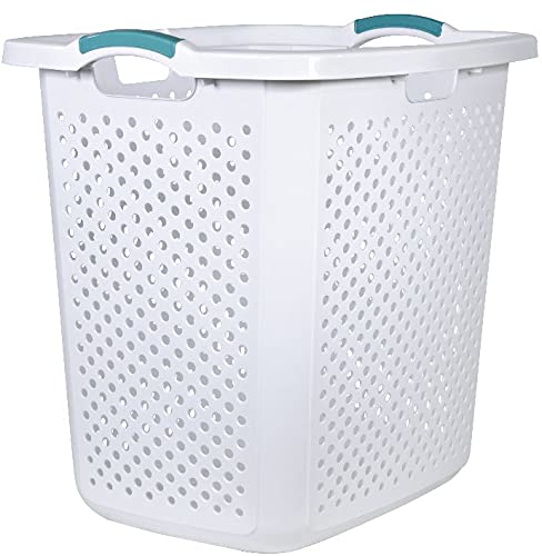 CR-FUSE Home Logic XL Lamper Laundry Basket 2.5 Bushel, White