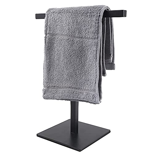 Bathroom Hand Towel Holder Stand,T-Shape Hand Towel Holder Stand SUS304 Stainless Steel for Bathroom,Kitchen or Vanity Countertop