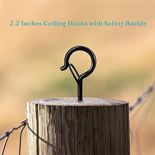 12 Pcs Screw Hooks for Hanging Outdoor Lights, Screw in Hooks Home Christmas Lights Hanger Hooks for Garage New Year Party and Festival Decorations, Easy Release