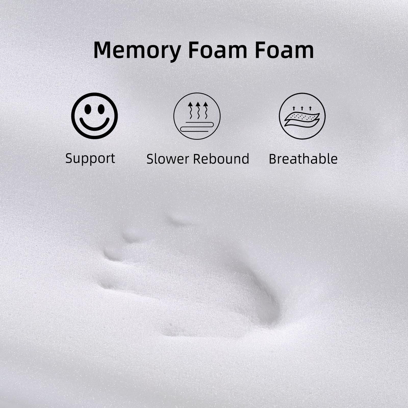 SUQ I OME Slim Sleeper-Thin Memory Foam Pillow for Sleeping,1.9'' to 2.4 '' Thin & Low Cervical Profile, Soft, for Neck Pain, Stomacher, Back and Side Sleeper(23.6x13.7x2.4/1.9 inch,White)
