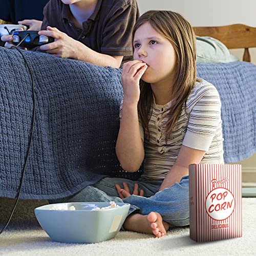 MT Products Popcorn Boxes for Party - 0.74 oz. (Pack of 50) - #1 Popcorn Buckets With Close Top - Great for Movie Theater, Circuses, and Stadium