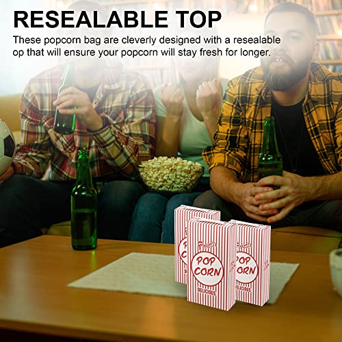 MT Products Popcorn Boxes for Party - 0.74 oz. (Pack of 50) - #1 Popcorn Buckets With Close Top - Great for Movie Theater, Circuses, and Stadium