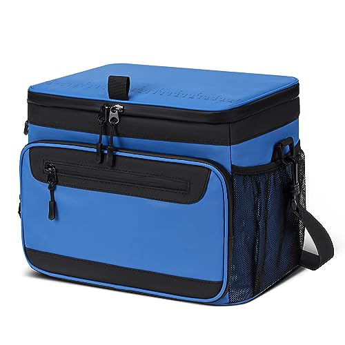 CYANB Lunch Bag for Men Women Insulated Cooler for Work tourit Fishing Picnic Blue