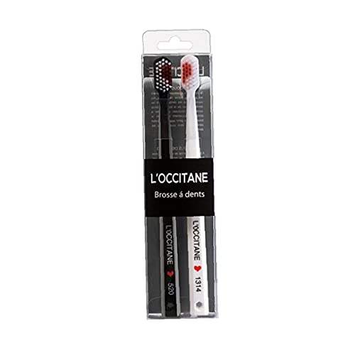 Froiny 2pcsSet Couple Toothbrush Black and White Tooth Brushes Heart Shaped Toothbrush Adult Soft Bristle Toothbrush, One Size