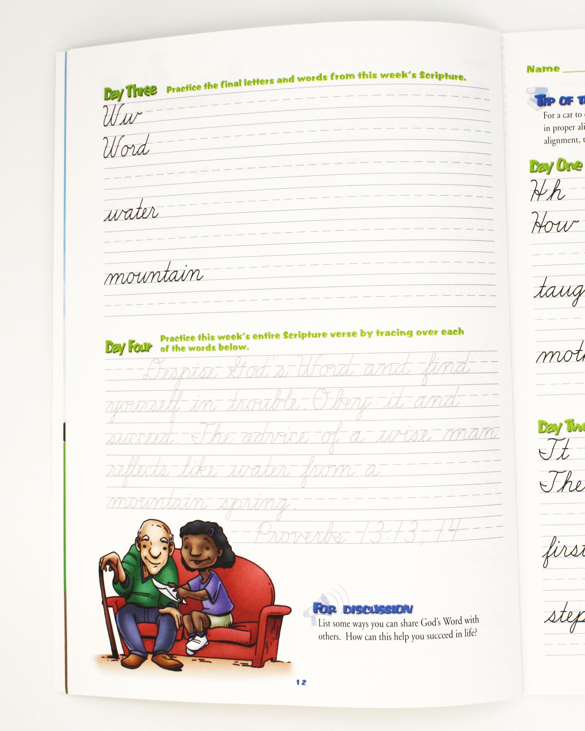 6th Grade Cursive Handwriting Workbook Level F by A Reason For - Learning Workbooks for Kids Age 10-12 - Practice Paper Books for Spelling and Reading for Sixth Grader - Homeschool Resource to Learn Scripture