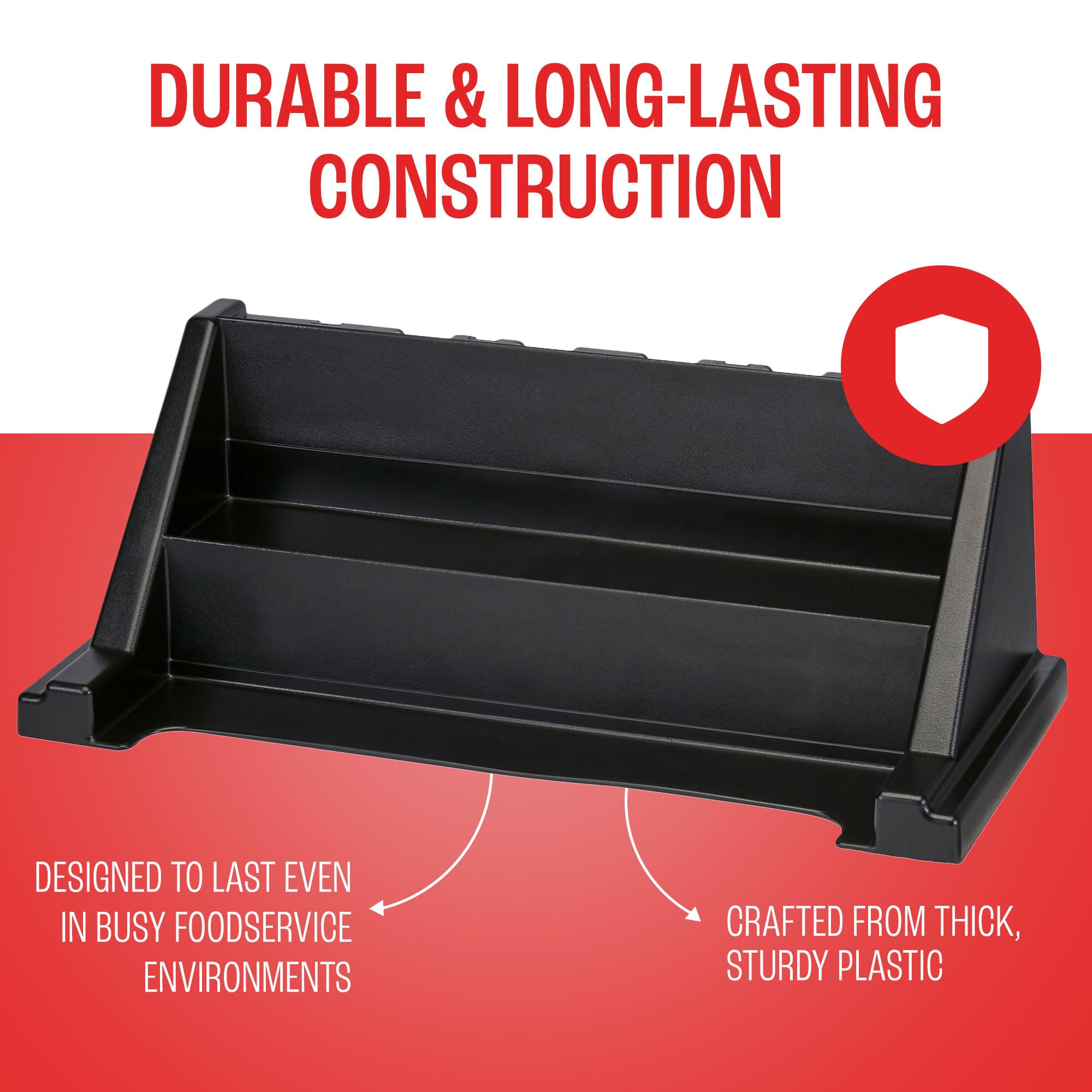 Cambro 8RS8110 Versa Black 8-Bin Organizer Rack Case of 1