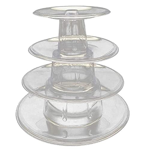 Candora 4-Storey Macaron Display Stand Cake Stand Macaron Tower(2 Sets)
