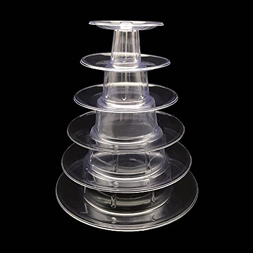Candora 6-Layer Macaron Display Stand Cake Stand Macaron Tower Wedding Display Stand(2 Sets)
