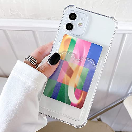 Tuokiou Clear Wallet Phone Case for iPhone 11, Upgrade Clear Card Slot Case, Slim Fit Protective Soft TPU Shockproof Wallet Case with Cute Card Holder Pocket for Apple iPhone11 6.1inch (2019) (Clear)
