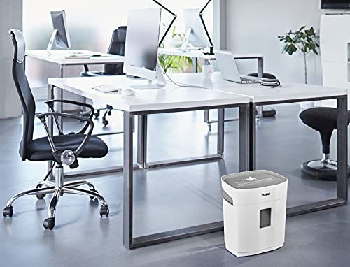 Dahle PaperSAFE PS 100 Paper Shredder, Oil Free, Jam Protection, Security Level P-4, 5 Sheet Max, Shreds Staples, Paper Clips & Credit Cards