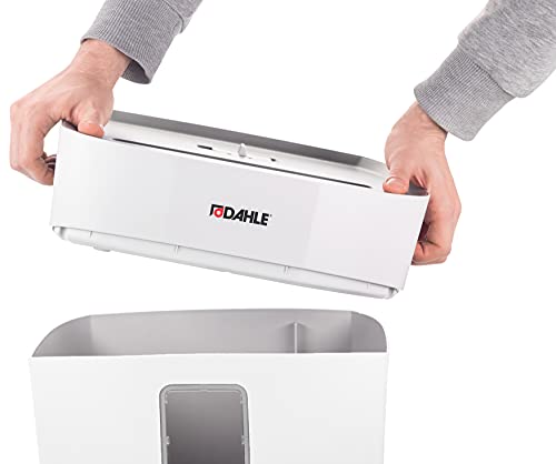 Dahle PaperSAFE PS 100 Paper Shredder, Oil Free, Jam Protection, Security Level P-4, 5 Sheet Max, Shreds Staples, Paper Clips & Credit Cards