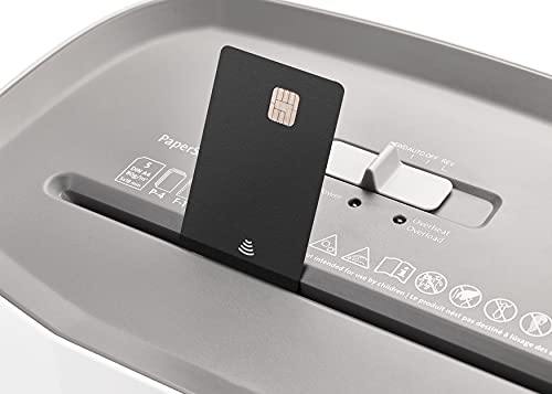 Dahle PaperSAFE PS 100 Paper Shredder, Oil Free, Jam Protection, Security Level P-4, 5 Sheet Max, Shreds Staples, Paper Clips & Credit Cards