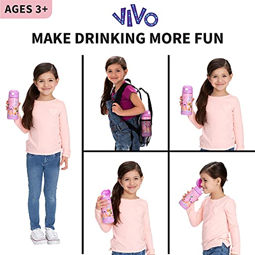 Franco Kids Double Wall Insulated Stainless Steel Water Bottle, 12-Ounce, Sony Vivo