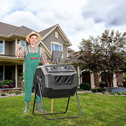 Garden Compost Bin with Garden Work Apron,Great Gardening Gifts for Women Men Lawn Care