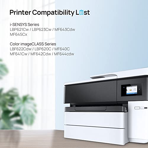 054H Toner Cartridge Compatible Replacement for Canon 054H 054 Compatible with MF644cdw LBF622Cdw MF642Cdw LBP621Cw LBP623Cw MF641Cw Printers (BCMY, 4 Pack)