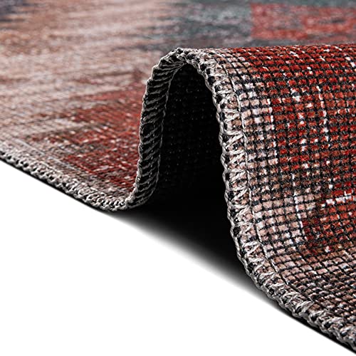 Rugs.com Sisu Collection Washable Rug β 2' x 3' Rust Red Flatweave Rug Perfect for Entryways, Kitchens, Breakfast Nooks, Accent Pieces