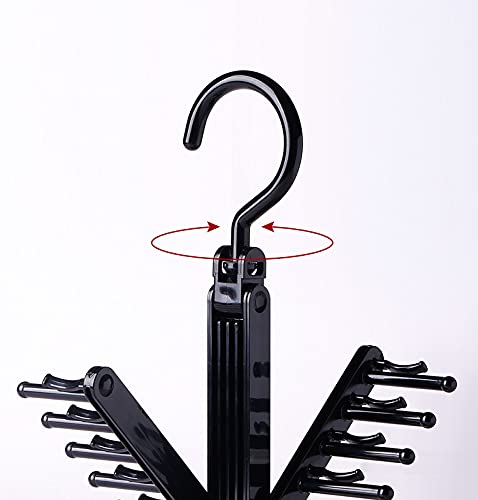 GMLSD Household Storage Rack,Rotatable Storage Rack,Portable Multi-Function Hanger F/Black/As Shown
