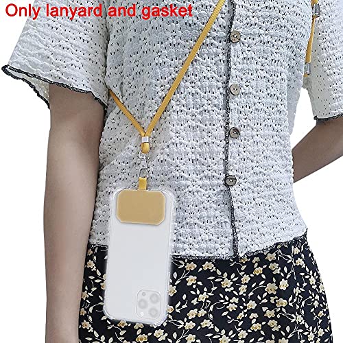 Universal Crossbody Cell Phone Lanyards Multifuctional Nylon Patch Phone Lanyards Rope Mobile Phone Strap Adjustable Shoulder Neck Strap Lanyard Soft Rope for Most Smartphones Hanging Cord