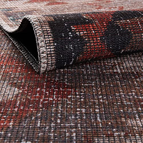 Rugs.com Sisu Collection Washable Rug β 2' x 3' Rust Red Flatweave Rug Perfect for Entryways, Kitchens, Breakfast Nooks, Accent Pieces
