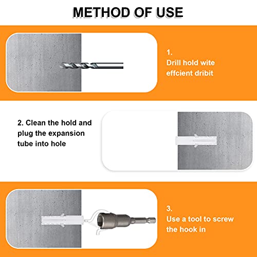 GIPTIME 32PCS Q Hanger Hooks,Ceiling Screw Hook Outdoor Lights Lights Hanger Hook Cabinet Ceiling Hanger Wall Mount Hook for New Year House Garage Party Easter LED Fairy Lights
