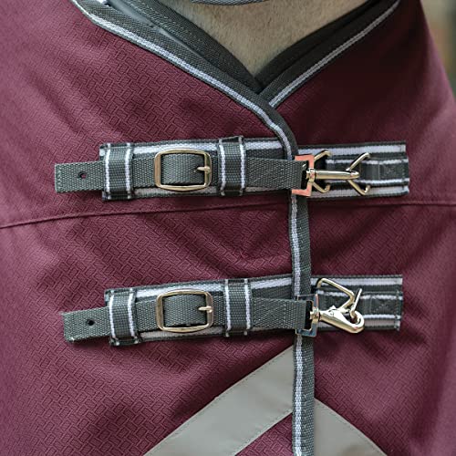 Weatherbeeta ComFiTec Plus Dynamic II Detach-A-Neck Lite - Maroon/Grey/White - 78"