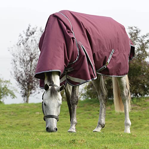 Weatherbeeta ComFiTec Plus Dynamic II Detach-A-Neck Lite - Maroon/Grey/White - 78"