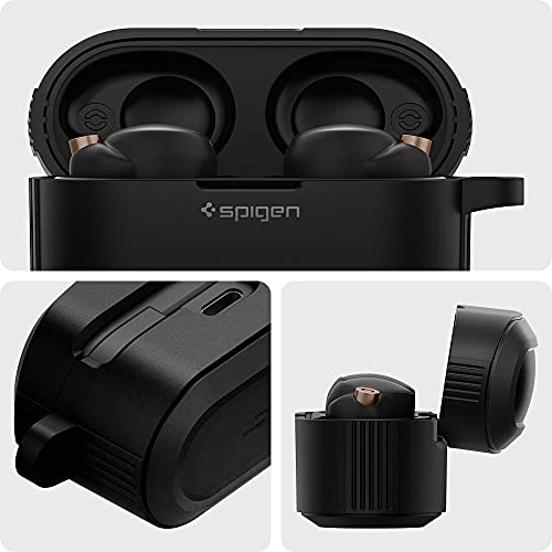 Spigen Rugged Armor Designed for Sony WF-1000XM4 Case Cover (2021) - Matte Black