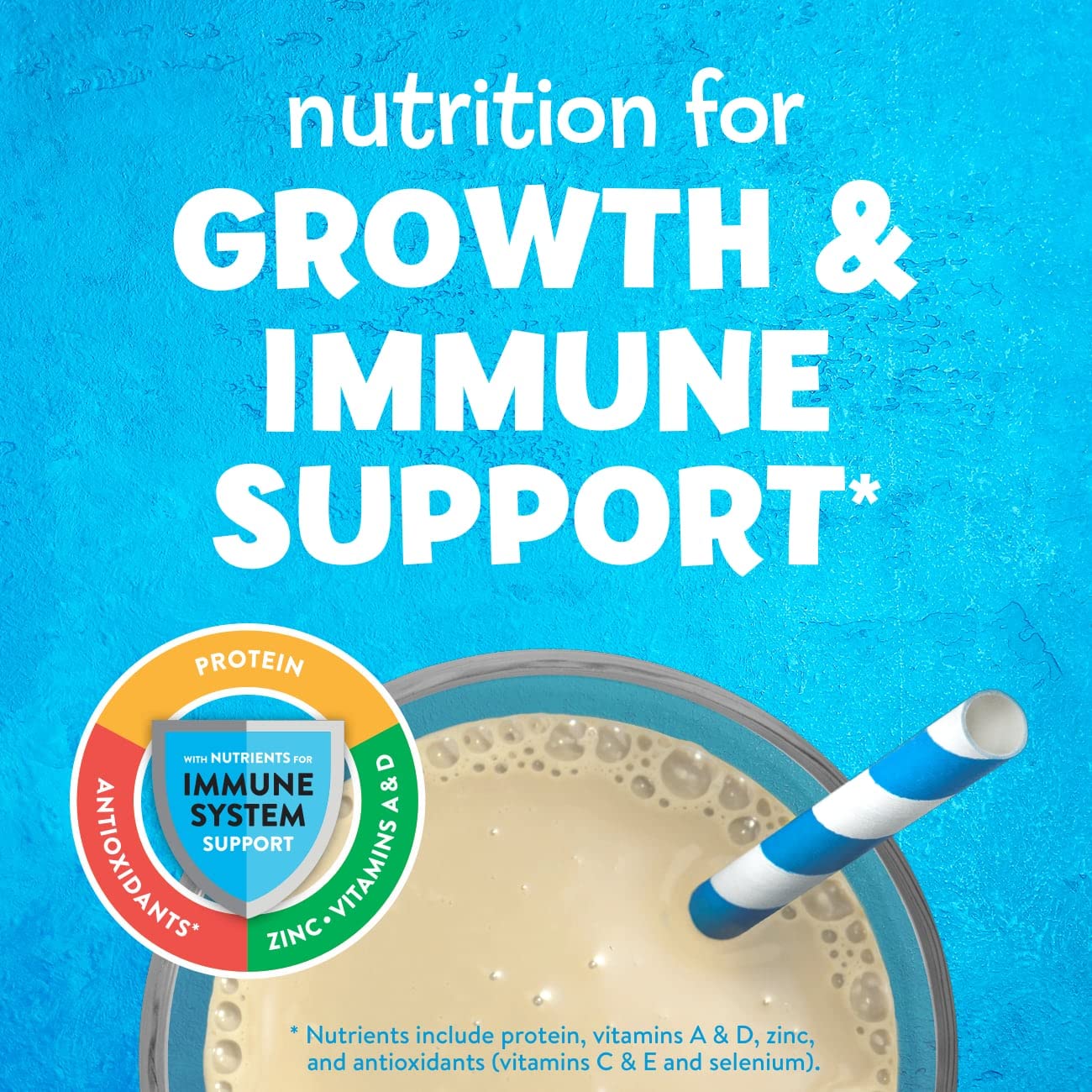 PediaSure Grow & Gain with Fiber, 3g Fiber to Support a Healthy Digestive System, Nutrients for Immune Support, Kids Nutritional Shake, DHA Omega-3, Non-GMO, Chocolate, 7.4 fl oz (Pack of 24)