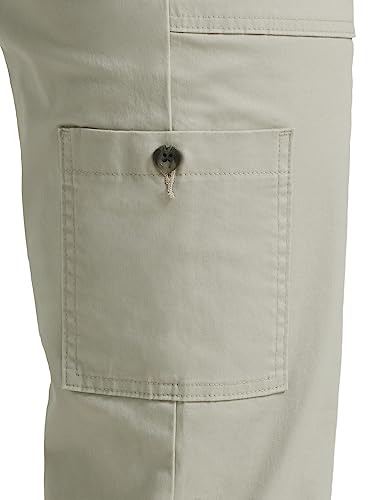Lee Women's Ultra Lux Comfort with Flex-to-Go Utility Pant, Salina Stone, 14 Long