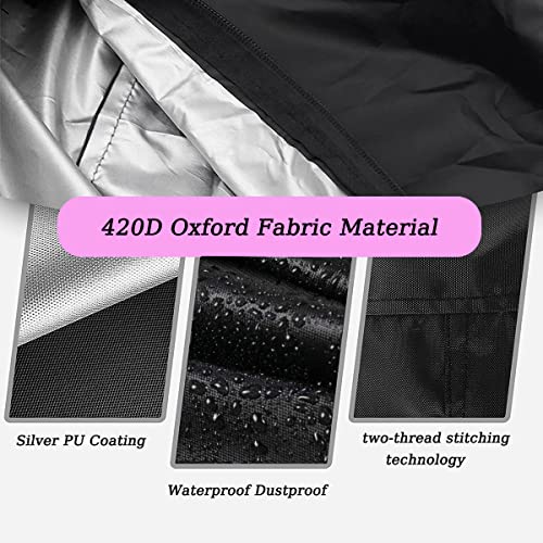 Andacar Folding Mattress Storage Bag, 40inch Sturdy Carrying Bag for 4 inch Twin Trifold Matress Durable Cushion Storage Bag - 40x28x18inch
