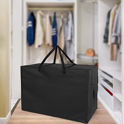 Andacar Folding Mattress Storage Bag, 40inch Sturdy Carrying Bag for 4 inch Twin Trifold Matress Durable Cushion Storage Bag - 40x28x18inch